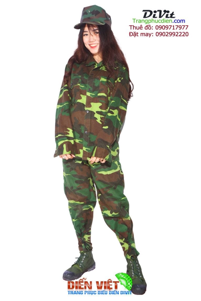 Thuê đồ rằn ri (diễn lính ngụy) - Trang phục biểu diễn DiVit