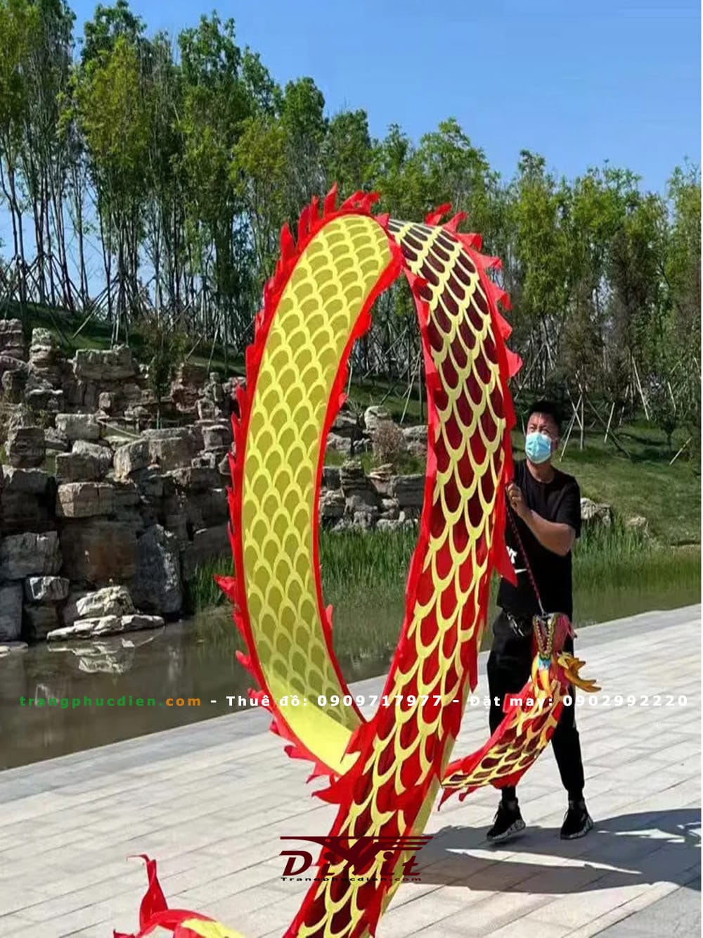 Đầu rồng đuôi lụa (ruy băng) - Trang phục biểu diễn DiVit